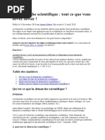 Comprendre la démarche scientifique | PDF | Méthode scientifique ...