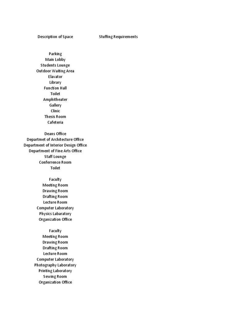 Space Programming-Computation | PDF | Desk | Toilet