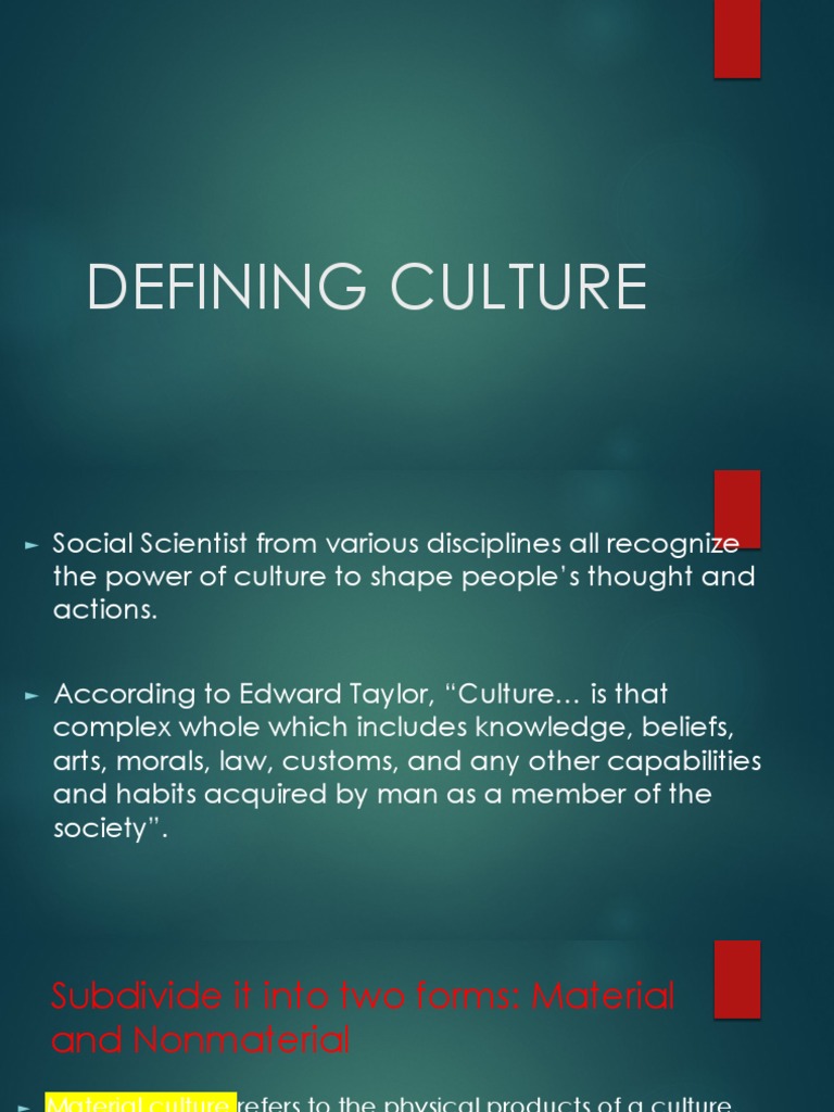 Defining Culture-Ppt-Ucsp | Download Free PDF | Cognitive Science | Cognition
