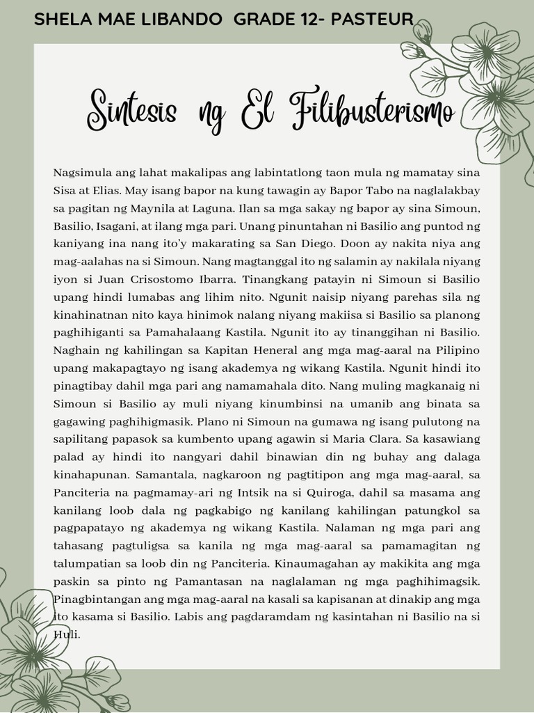 Buod at Sintesis | PDF