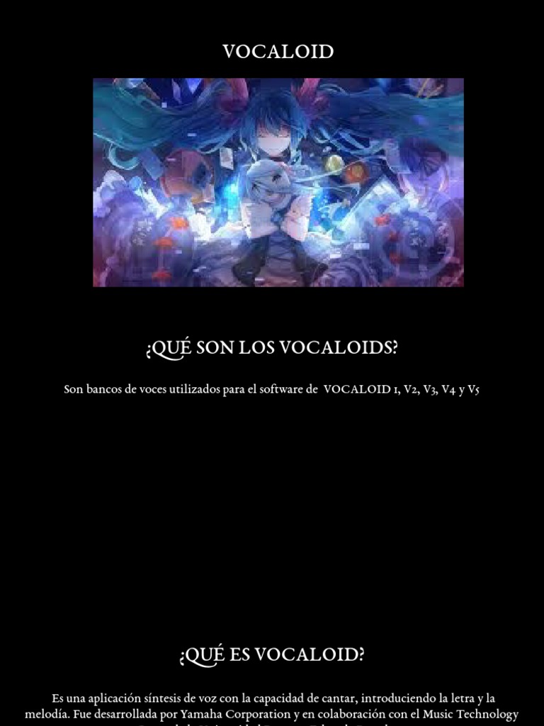 Vocaloid | PDF