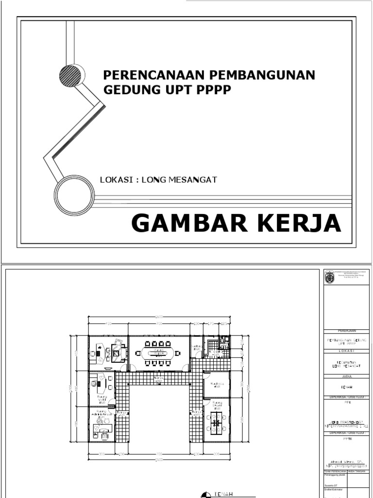 Rencana Gedung UPT PPPP Kutai Timur | PDF