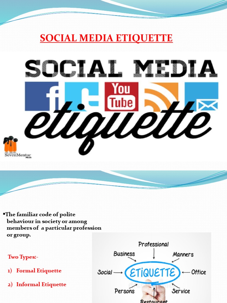 Social Media Etiquette | PDF