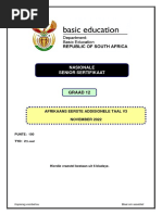 AFR Graad 12 Junie 2023 Gedigte | PDF
