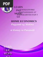 EPP 4 - Mga Kagamitan Sa Pananahi | PDF