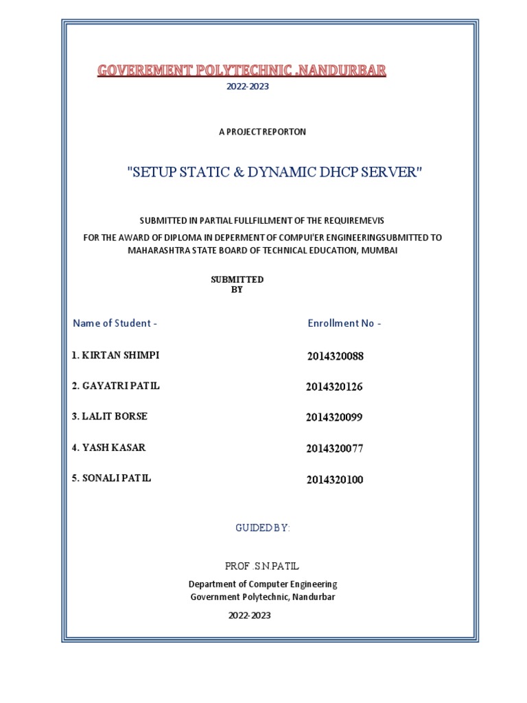 Acn Microproject | PDF | Ip Address | Computer Network