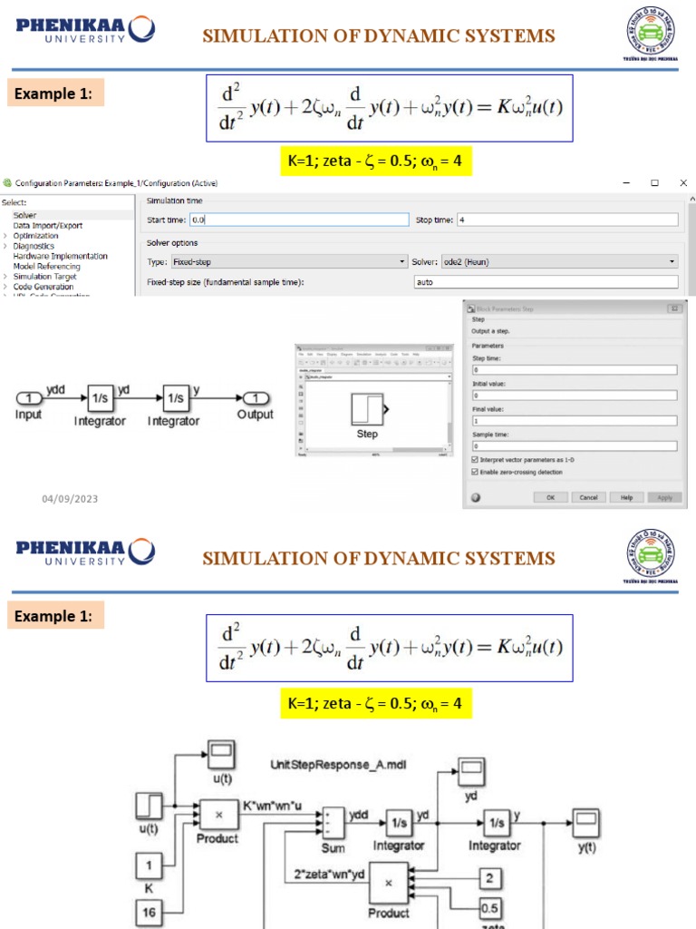 Simulation of Dynamic Systems | PDF