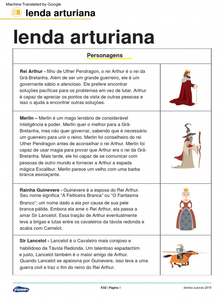 KS2 Arthurian Legend Writing Toolkit Mythsand Legends | PDF | Rei ...