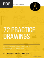 60 AutoCAD 2D & 3D Practice Drawings & Projects | PDF | Autodesk | Software