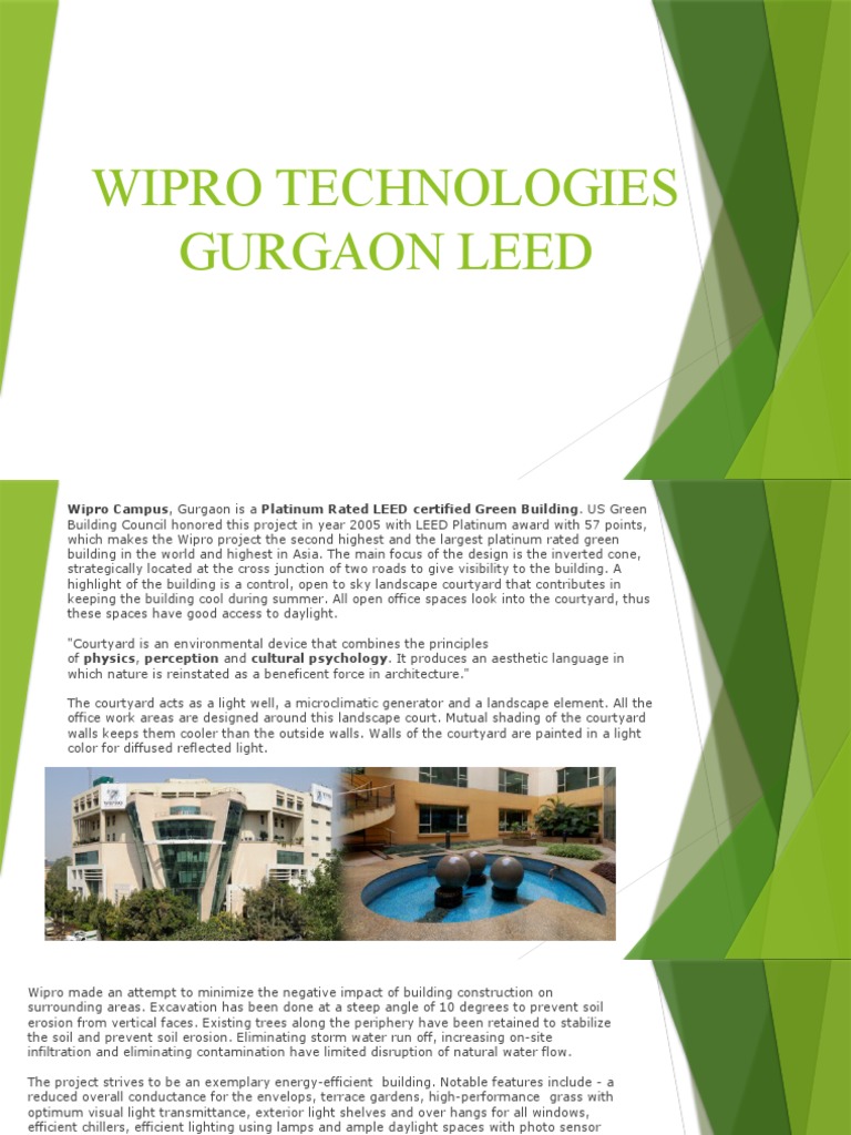 Wipro Gurgaon: LEED Platinum Campus Design | PDF