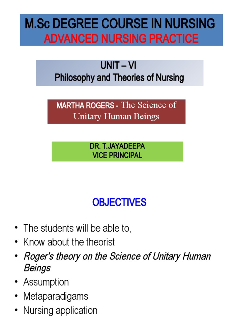 Advanced Nursing Practice: M.SC Degree Course in Nursing | PDF ...