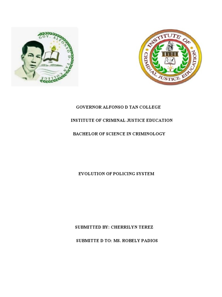 Evolution of Policing Systems Overview | PDF | Police | Governance