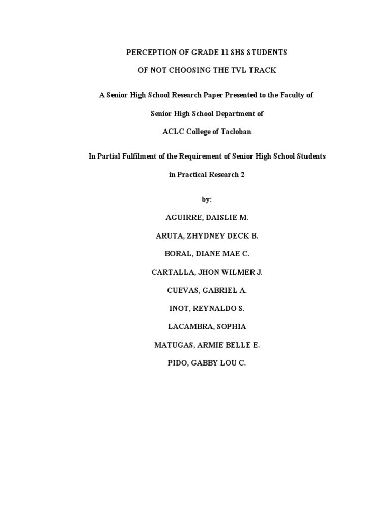 Pr2 Revised Pdf Vocational Education Perception