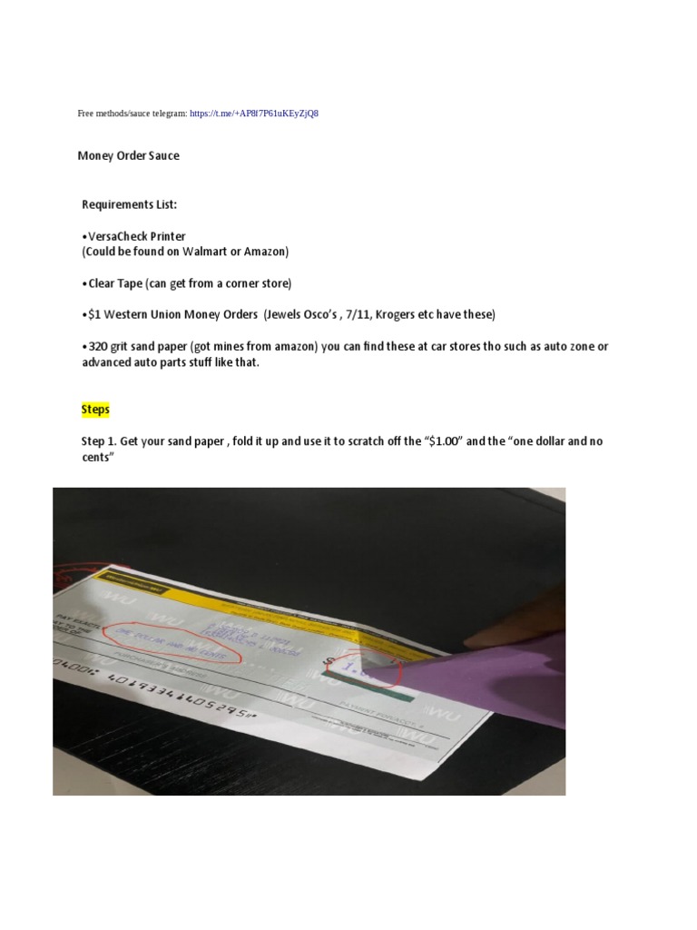 Free Methods/sauce Telegram | PDF | Money