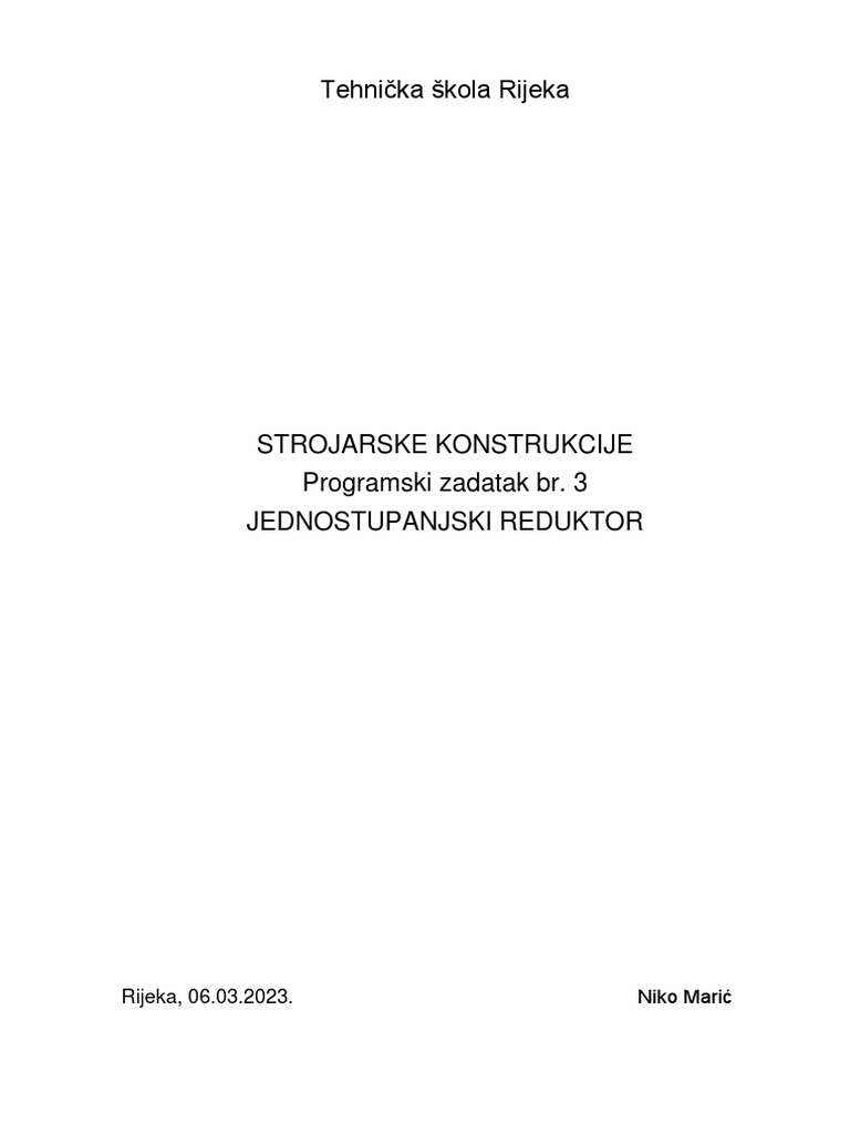 Tehnička Škola Rijeka | PDF