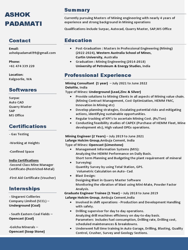 Ashok Padamati Resume | PDF