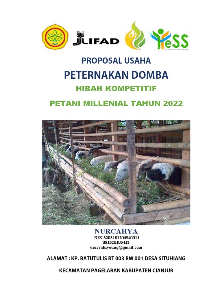 Proposal Budidaya Ternak Domba | PDF