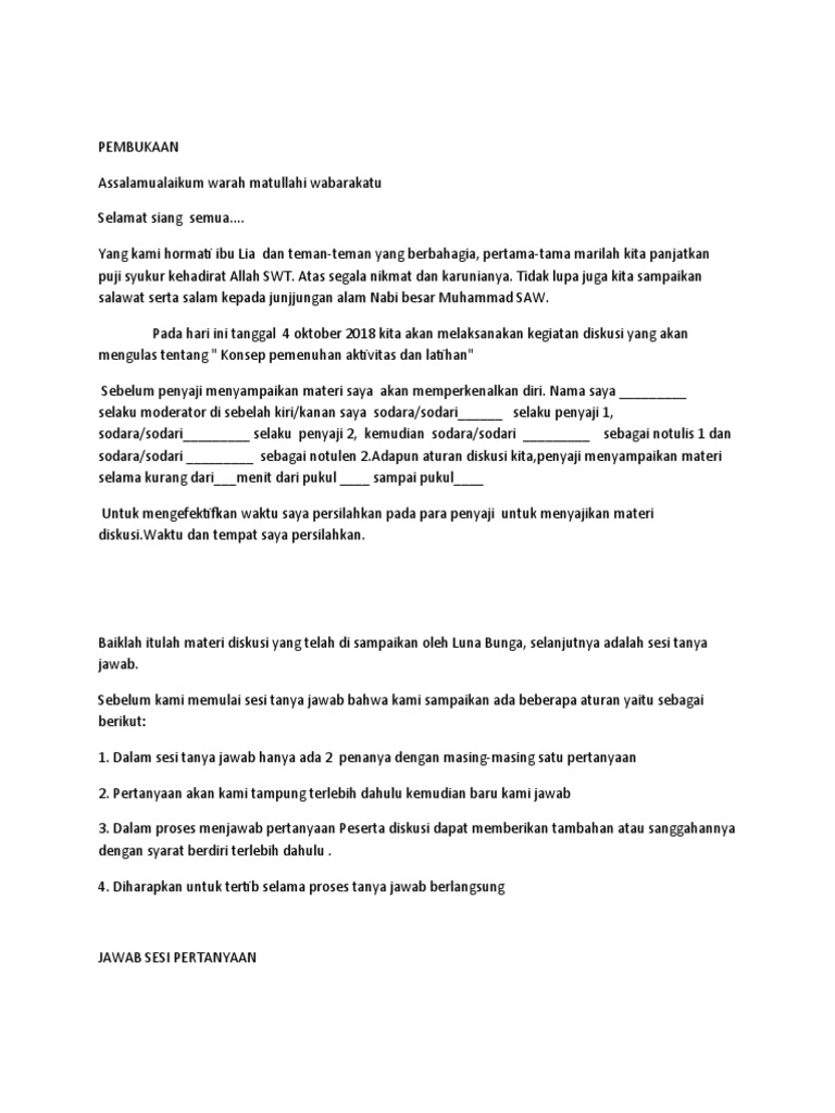 Teks Moderator | PDF