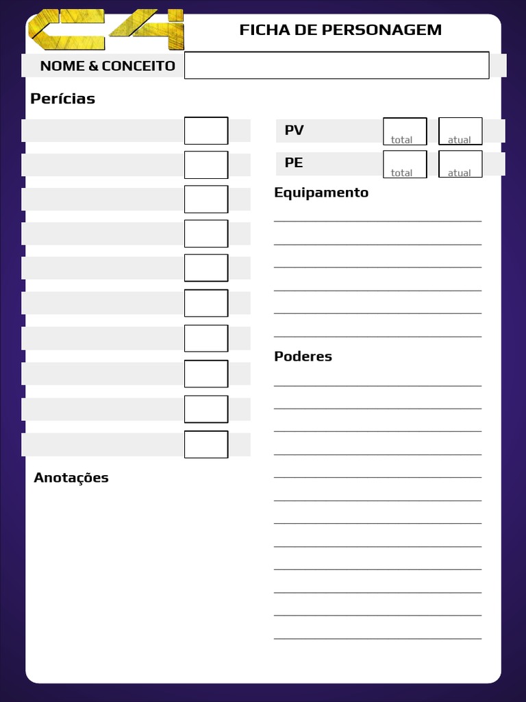 Ficha C4 Modelo 1 | PDF