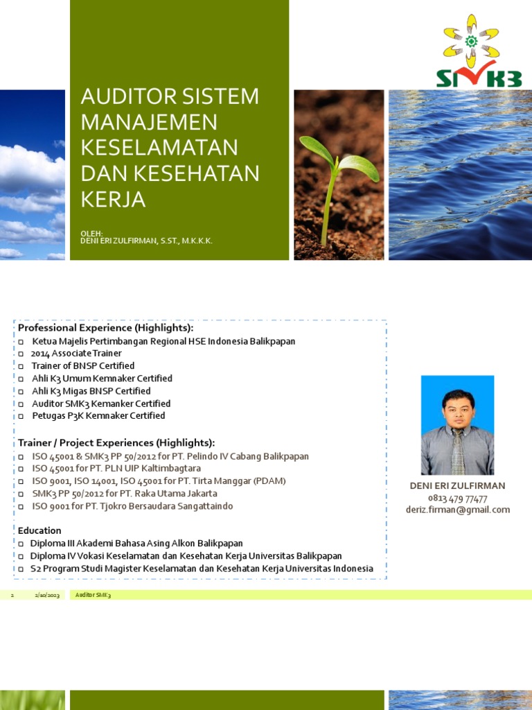Sistem Manajemen Keselamatan Dan Kesehatan Kerja | PDF