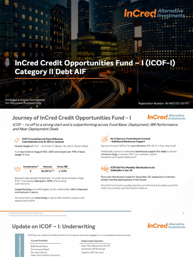 Incred AIF | PDF | Equity (Finance) | Loans