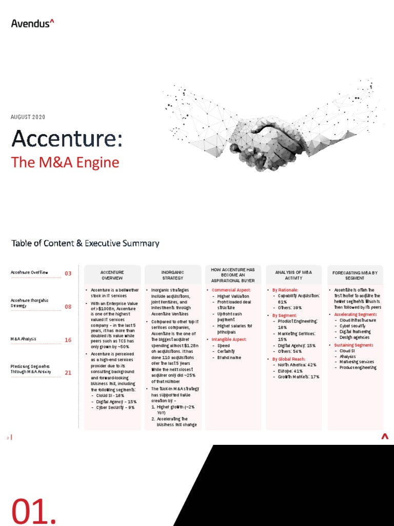Accenture's M&A Strategy Overview | PDF | Mergers And Acquisitions ...