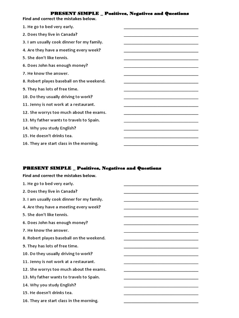 Present Simple Unit 2 Download Free Pdf Lunch Workweek And Weekend