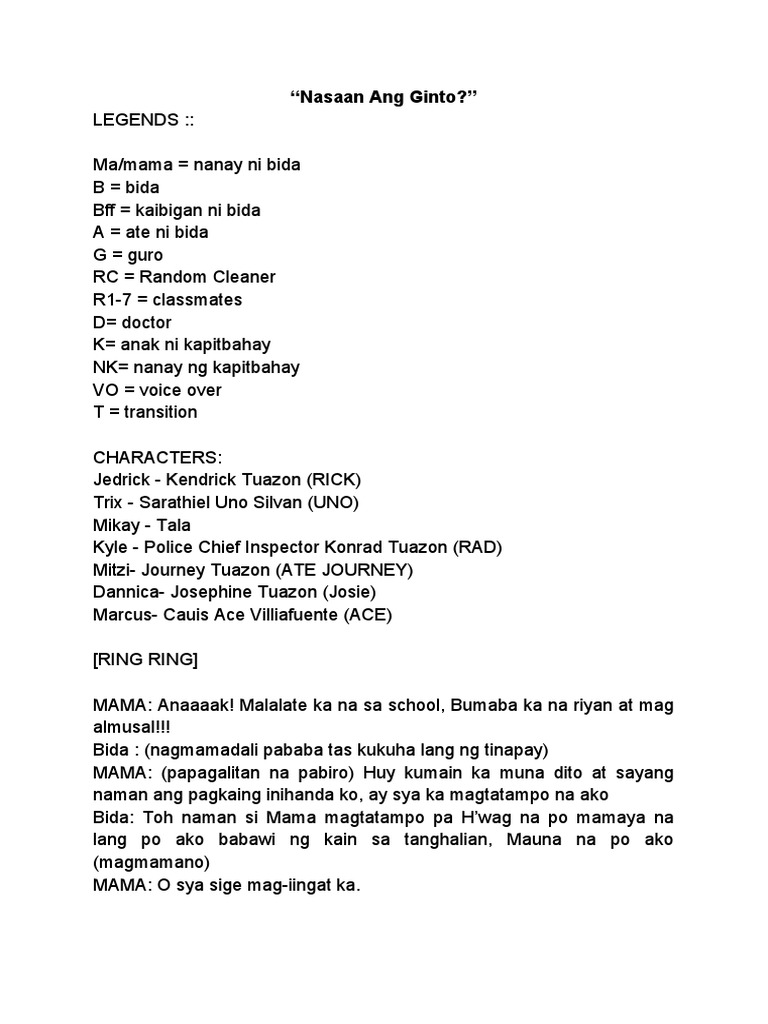 Final Na Talaga To Esp Script | PDF