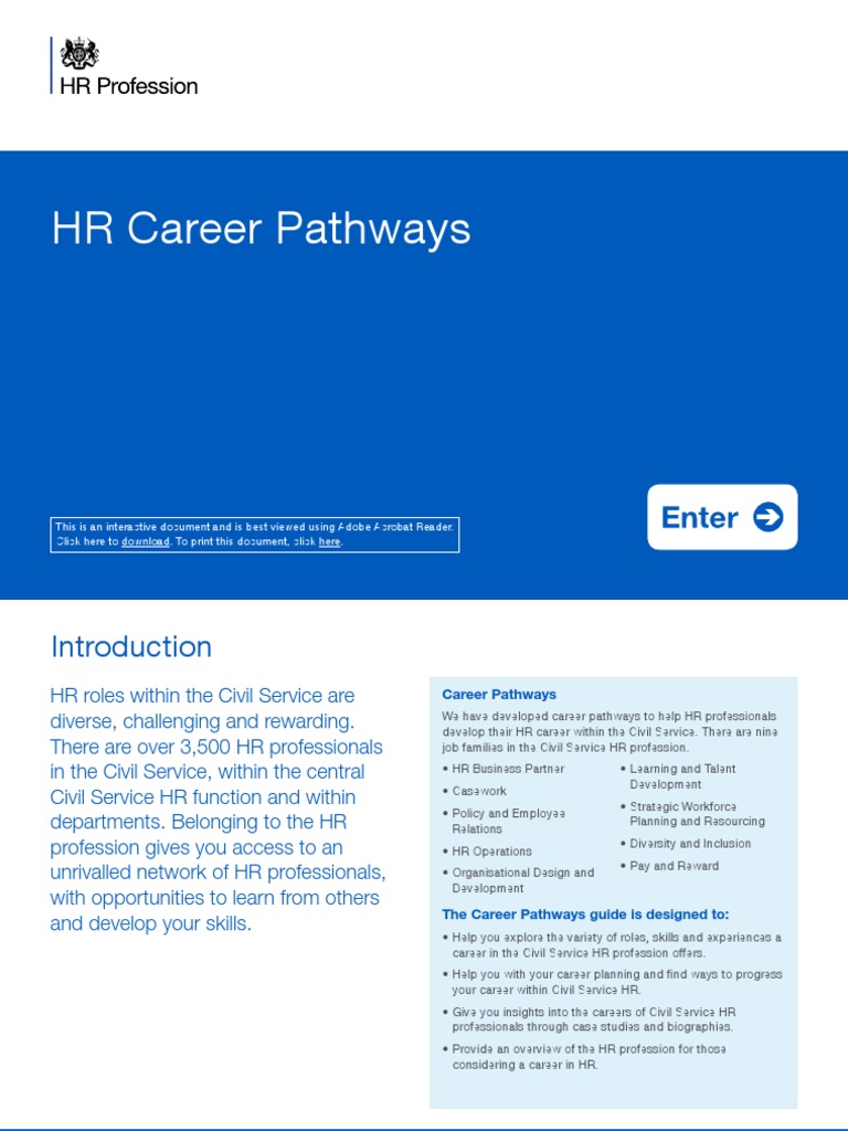 HR Career Pathways - HR - Career - Framework - Pack - Interactive - v9 ...