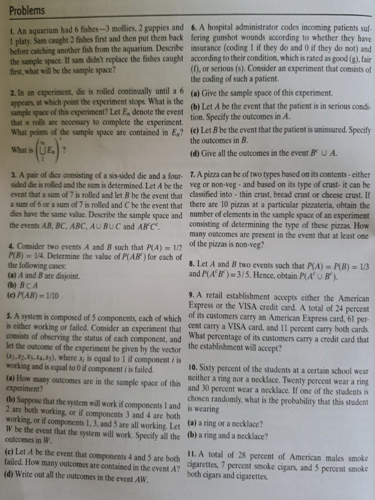 Prob CondProb Basics WorkBook | Download Free PDF | Probability | Dice