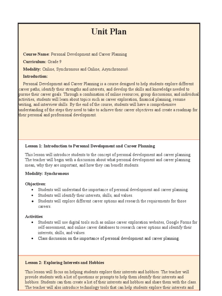 Yunlu Zhang-Unit-Plan | PDF | Goal Setting | Goal