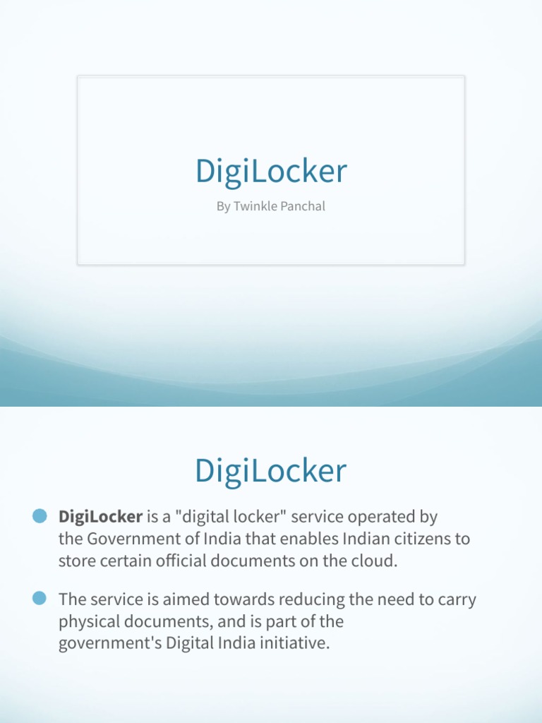 Digi Locker | PDF