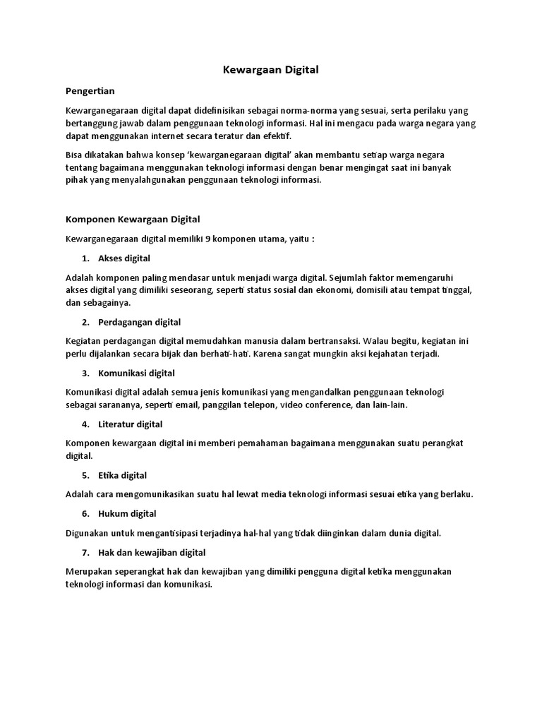 Kewargaan Digital | PDF
