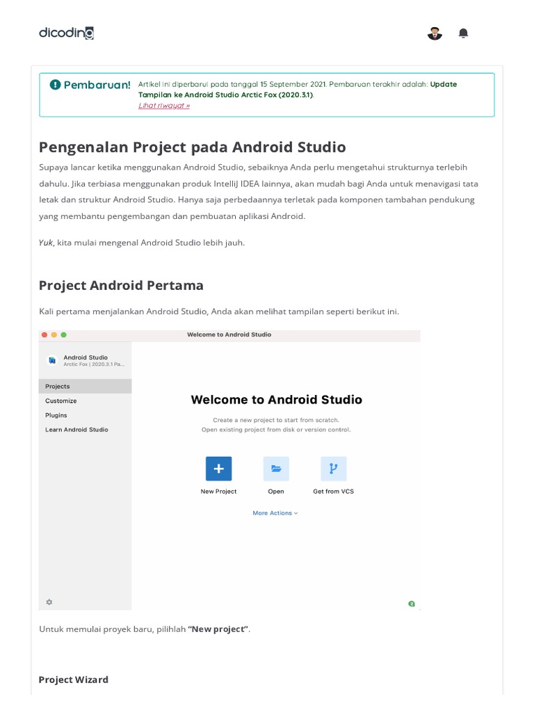Dicoding Indonesia - Pengenalan Project Pada Android Studio | PDF ...