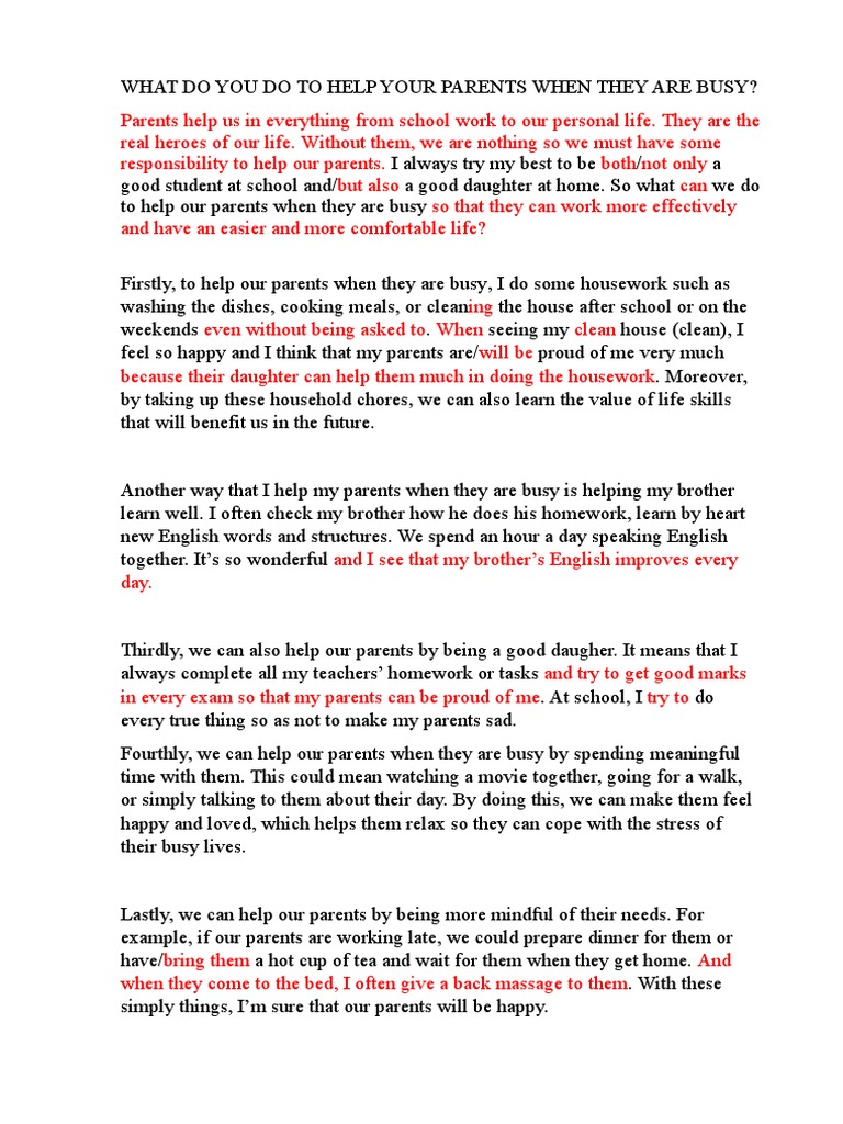 Ways to Help Busy Parents | PDF | Behavior Modification