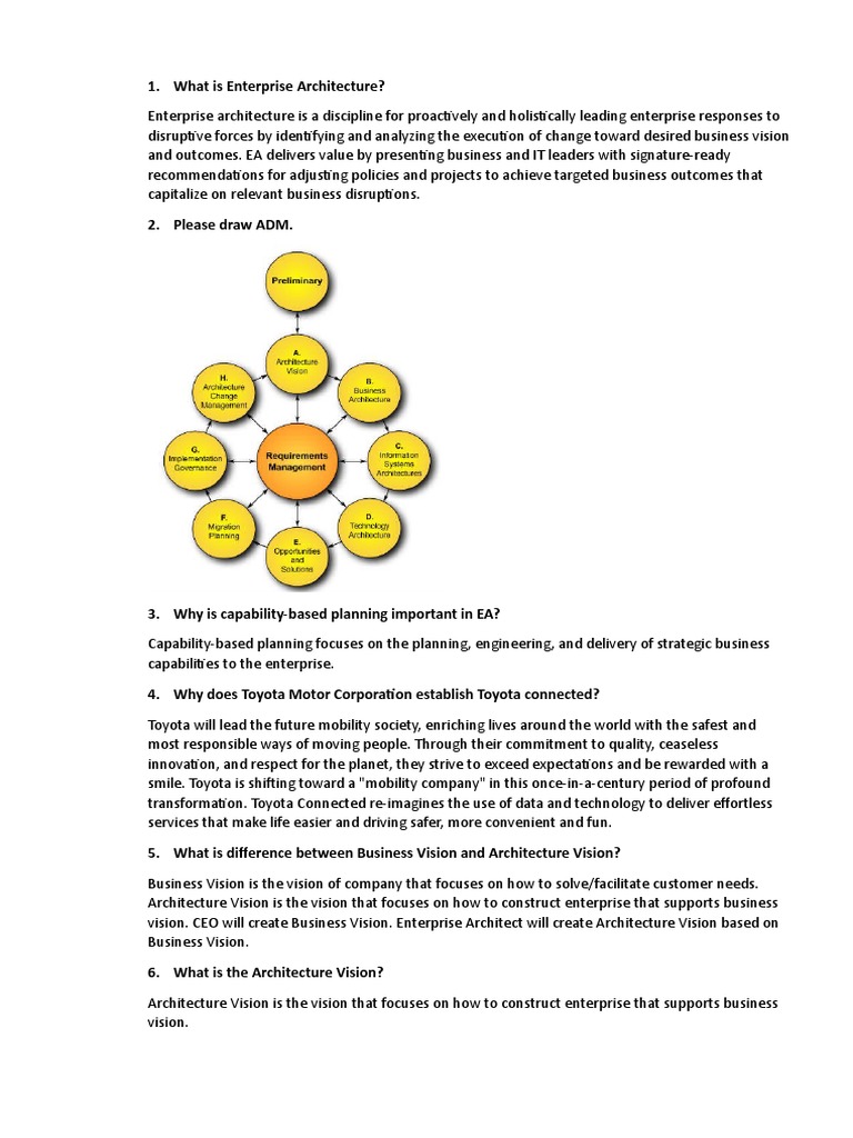 Understanding Architecture Vision in EA | PDF | Enterprise Architecture ...