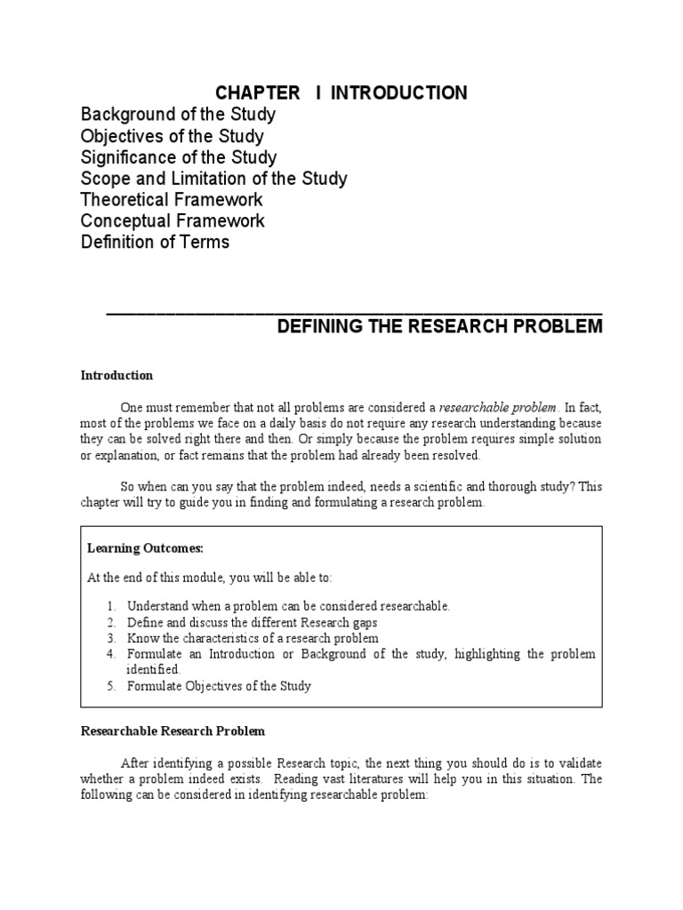 Writing Chapter 1 | PDF | Hypothesis | Dependent And Independent Variables