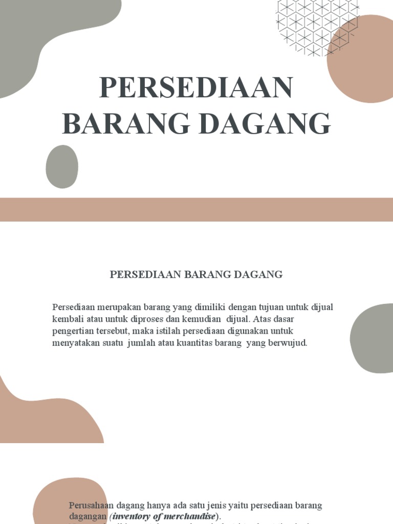 Bab 4 Persediaan Barang Dagang | PDF