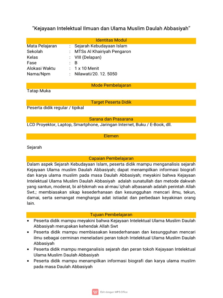 Modul Kurikulum Merdeka | PDF