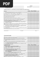 CSSD Checklist | PDF