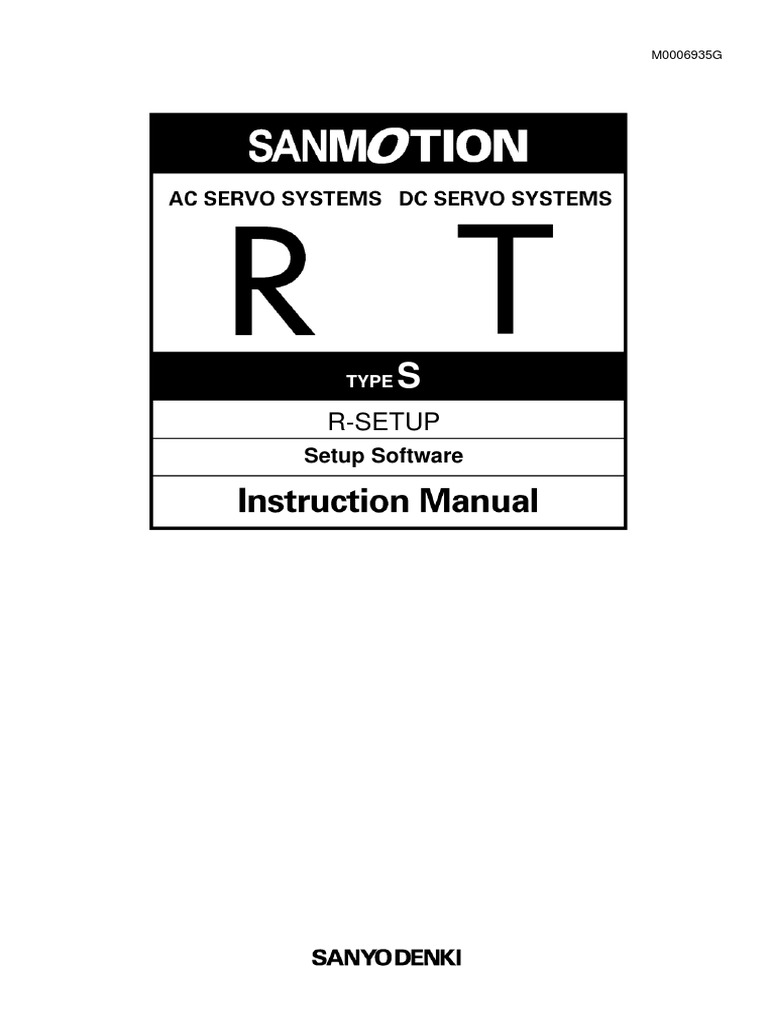 AC Servo Sanyo | PDF | Installation (Computer Programs) | Microsoft Windows