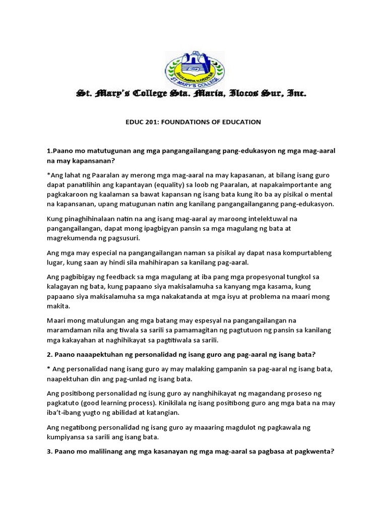 Foundation of Education | PDF