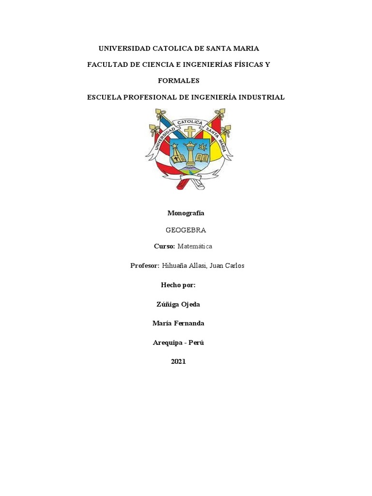 Geogebra Pdf Matemáticas Geometría