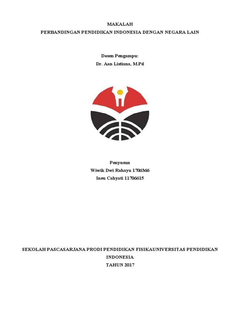 Makalah Perbandingan Pendidikan Indonesia Dengan Negara Lain | PDF