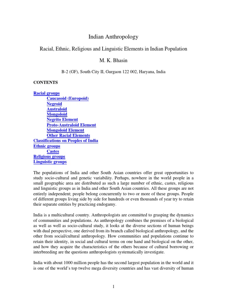 Races Different Classifications (P2, C2) | PDF | Homo | Race (Human ...