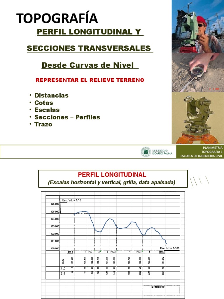 Perfil Longitudinal Y Secciones Transversales Desde Curvas de Nivel ...