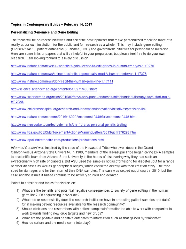 Topics in Contemporary Ethics | PDF | Science | Personalized Medicine