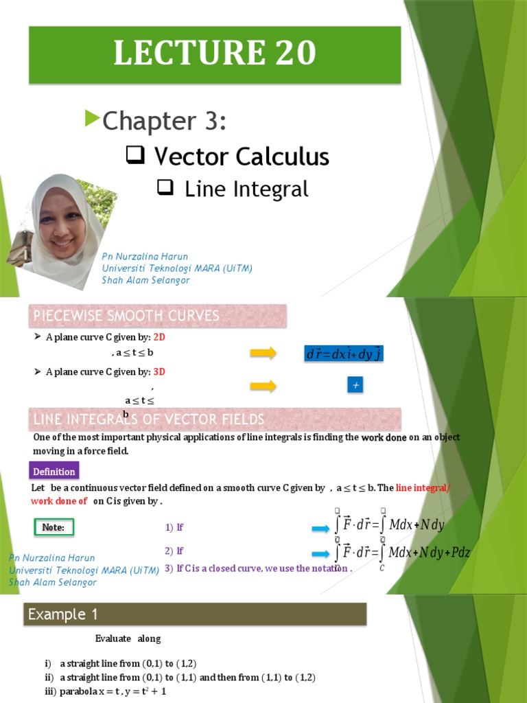 Vector Calculus: Line Integral | PDF | Integral | Mathematical Analysis