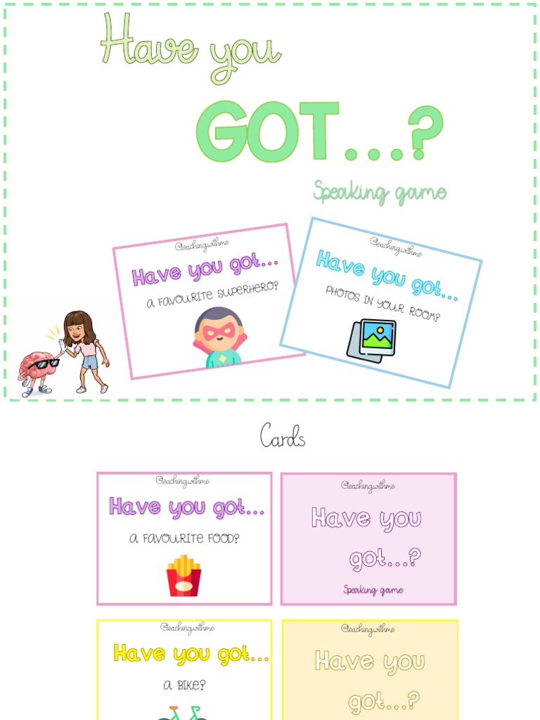 HaveyougotSpeakingcards-1 1 | PDF