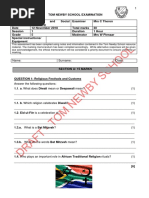 Grade 4 Geography Term 3 Paper | PDF